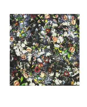 Alexander McQueen Floral Silk Scarf