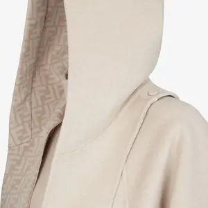 Fendi Ff Motif Hooded Jacket - Beige
