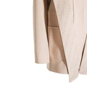 Fendi Ff Motif Hooded Jacket - Beige