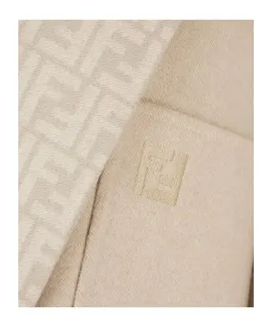 Fendi Ff Motif Hooded Jacket - Beige