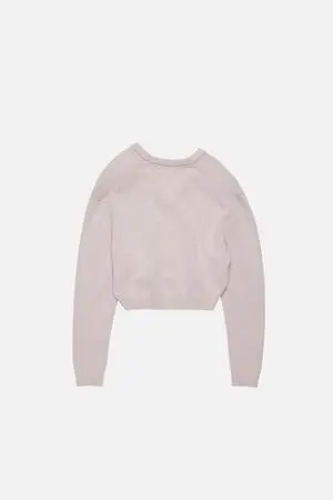 Acne Studios V-neck Embroidered Knit Jumper - Pink