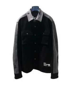 FORCERPBLK Corduroy Spliced Casual Jacket