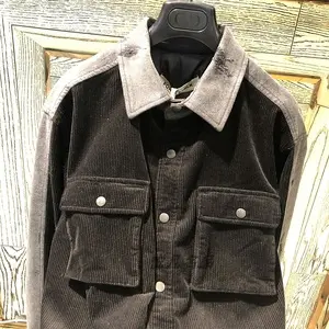 FORCERPBLK Corduroy Spliced Casual Jacket
