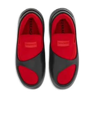 FERRAGAMO Round Toe Casual Shoes - Red
