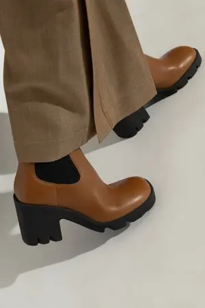 Burberry Round-toe Heeled Ankle Boots