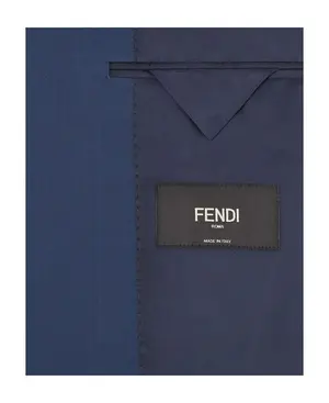 Fendi Single Breasted Tailored Jacket