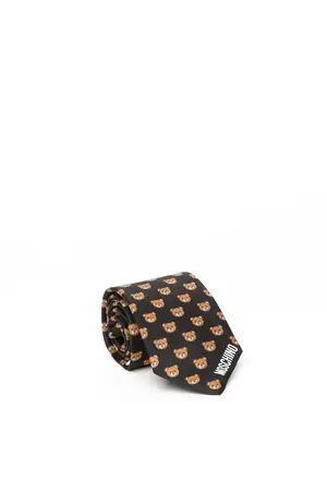 Moschino Teddy Bear Printed Neck Tie
