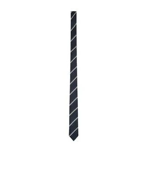 Thom Browne Stripe Neck Tie - Navy Blue