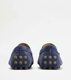 TOD'S Gommino Loafers With Metal T-buckle - Blue