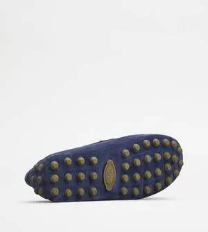 TOD'S Gommino Loafers With Metal T-buckle - Blue