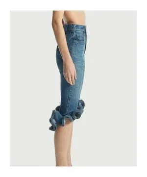 Coperni Ruffled Jeans