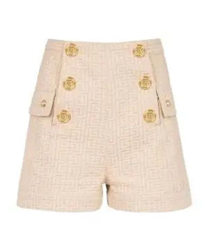 Balmain Monogram Shorts For Women