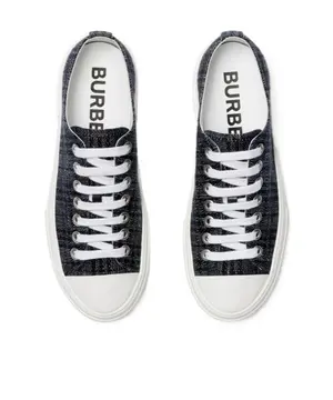 Burberry Checked Lace-up Low-top Sneakers