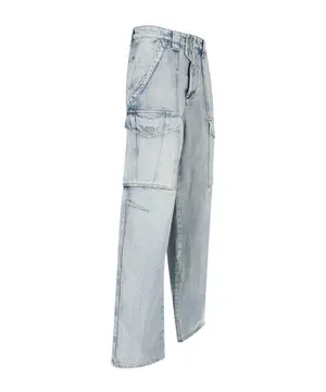 Isabel Marant Étoile Heilani Faded Cargo Jeans - Light Blue