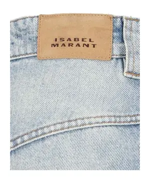 Isabel Marant Étoile Heilani Faded Cargo Jeans - Light Blue