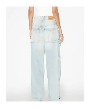 Isabel Marant Étoile Heilani Faded Cargo Jeans - Light Blue