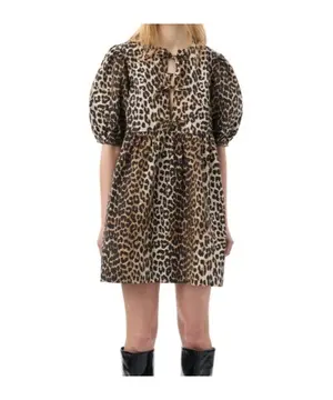 GANNI Print Mini Dress