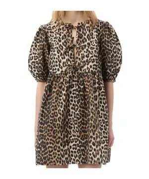 GANNI Print Mini Dress