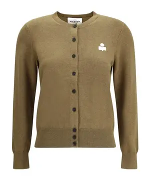 Isabel Marant Étoile Logo Embroidered Knitted Cardigan