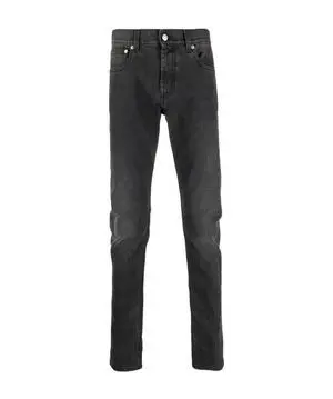 Alexander Mcqueen Embroidered Jeans For Men