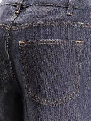 A.p.c. Belted Wide-leg Denim Trousers