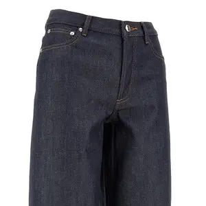 A.p.c. Belted Wide-leg Denim Trousers