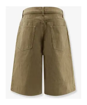 RÓHE Baggy Denim Bermuda Shorts - Green