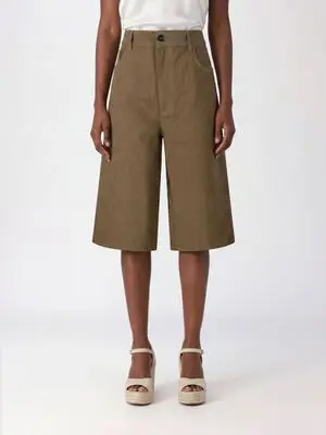 RÓHE Baggy Denim Bermuda Shorts - Green