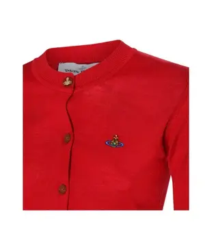 VIVIENNE WESTWOOD Logo Embroidered Cardigan