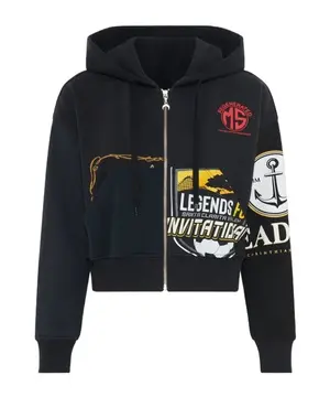 Marine Serre Zip Up Sweatshirts Hoodies For Women