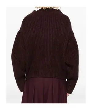 Dries Van Noten Teubina" Knitted Jumper With Embellishments - Black