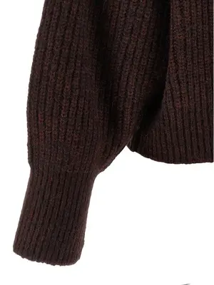 Dries Van Noten Teubina" Knitted Jumper With Embellishments - Black