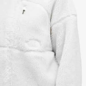 The North Face Logo Embroidered Zip Up Jacket - Whitedune