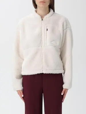 The North Face Logo Embroidered Zip Up Jacket - Whitedune