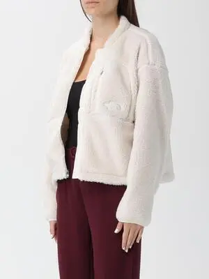 The North Face Logo Embroidered Zip Up Jacket - Whitedune