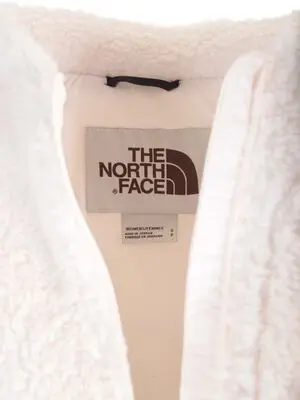 The North Face Logo Embroidered Zip Up Jacket - Whitedune