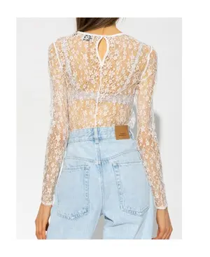 Isabel Marant Étoile Toyela Lace Crewneck Top