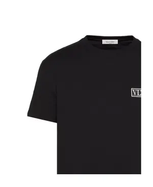 Valentino Garavani Cotton T-shirt With Vltn Tag