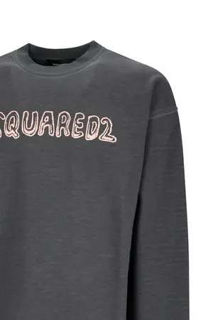 Dsquared2 Crewneck Sweatshirt With Logo Print