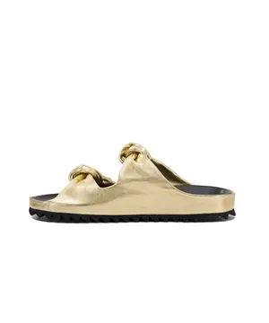 Officine Creative Knotted Double-strap Flat Sandals - Nude