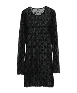 MARINE SERRE Moon Embellished Long-sleeved Dress