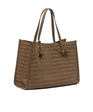GIANNI CHIARINI Woven Tote Bag - Brown