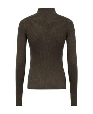 Bally Ribbed Half-zip Jumper With Lapel And Logo