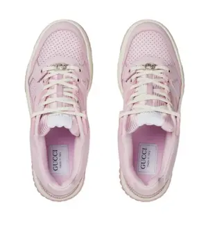 Gucci Interlocking G Panelled Sneakers - Pink