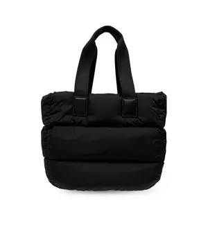 Moncler Logo Patch Padded Tote Bag - Black