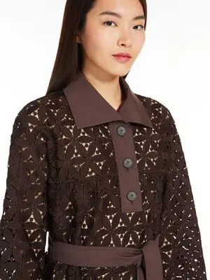 Max Mara Long-sleeved Belted Dress