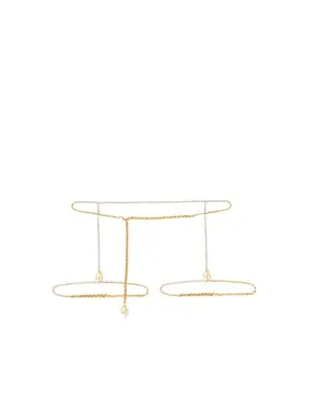 Blumarine Logo Charm Suspender Belt