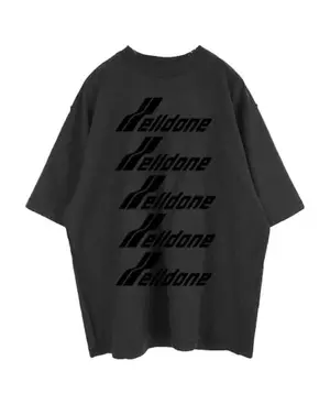 We11Done Logo-print Crew Neck T-shirt - Black