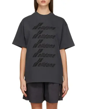We11Done Logo-print Crew Neck T-shirt - Black