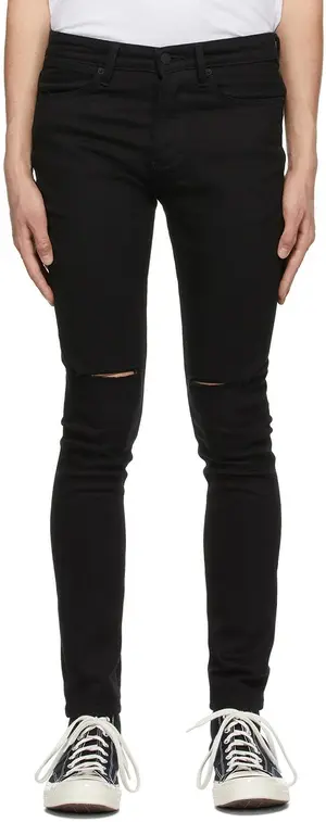 Ksubi Ace Slice Skinny Jeans With Knee Slits